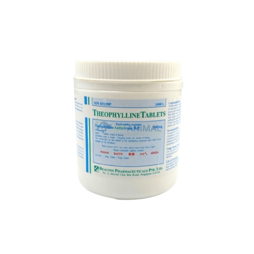 Theophylline 100mg Oral Tablet — My Animal Dispensary