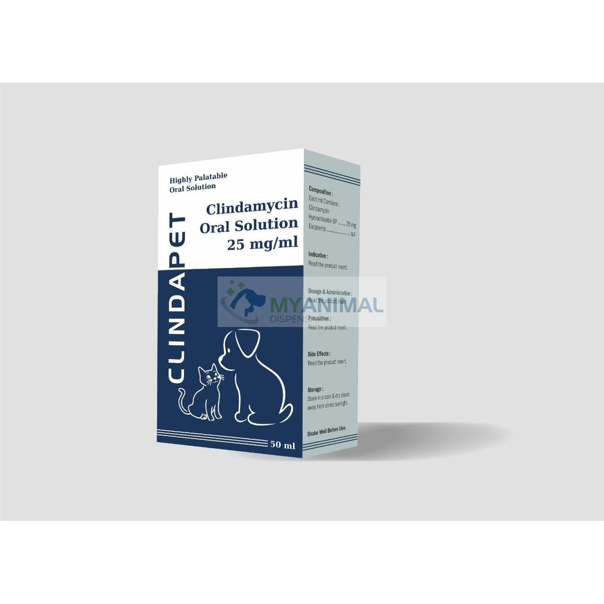 Clindapet Clindamycin Oral Suspension 25mg/ml (50mL) — My Animal Dispensary